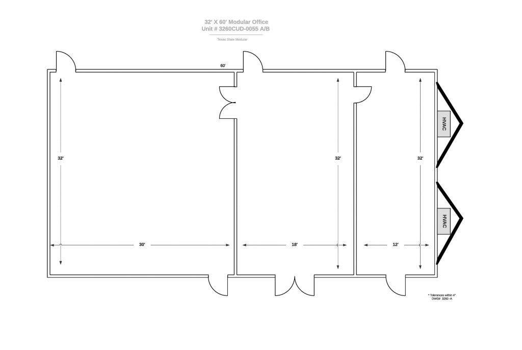 32 x 60 Modular Office | Texas State Modular